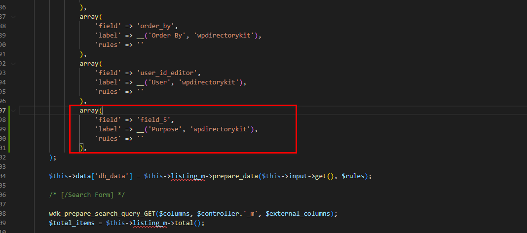 How to customize search form in Directory Kit Listings Management ...